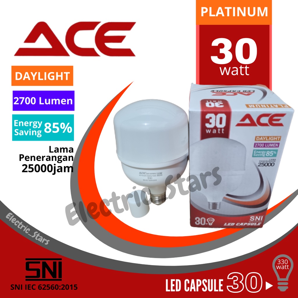 30 Watt LED Capsule Light Bulb ACE Brand | Shopee Philippines