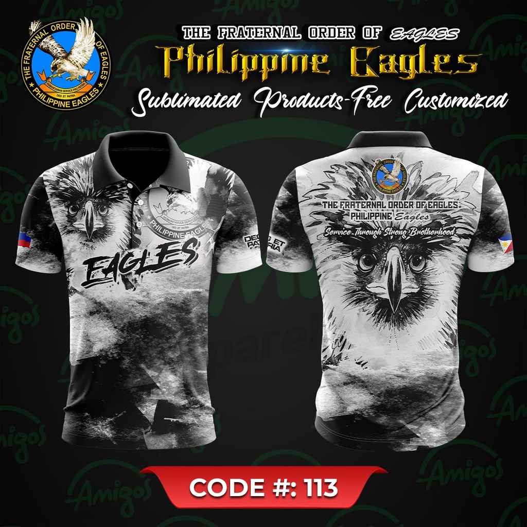 Philippine Eagles Polo Shirt Code#113 | Shopee Philippines
