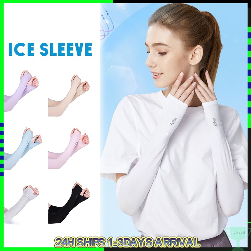 Ice Arm Sleeve Hand Cover Cooling Arm Sleeves UV Protection Cooling ...
