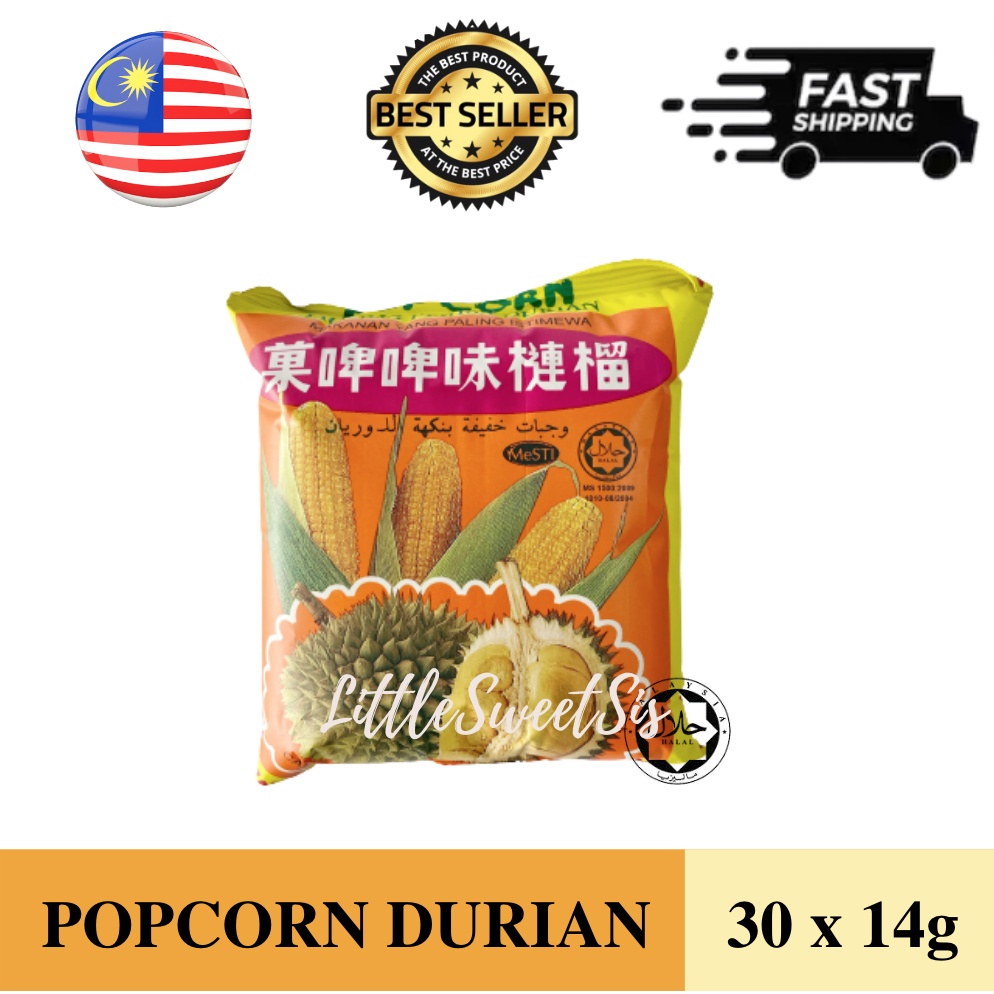 DURIAN POPCORN SNACK [30*14g] - (BUNDLE SNACKS) | Shopee Philippines