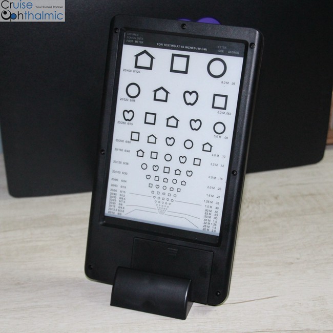 Rechargeable 30cm near vision Tester CP30 with ruler E and Letter chart ...