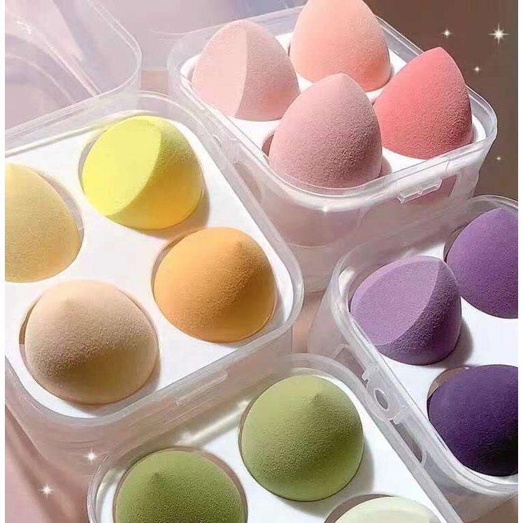 4pcs / 8pcs Set Boxed Soft Makeup Egg Sponge Cushion Dry and Wet Beauty ...