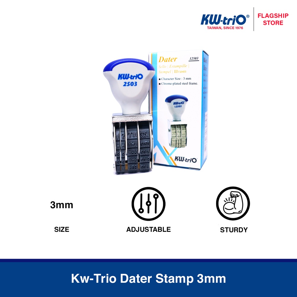 Kw-Trio Dater Stamp 3mm, [15112503] | Shopee Philippines