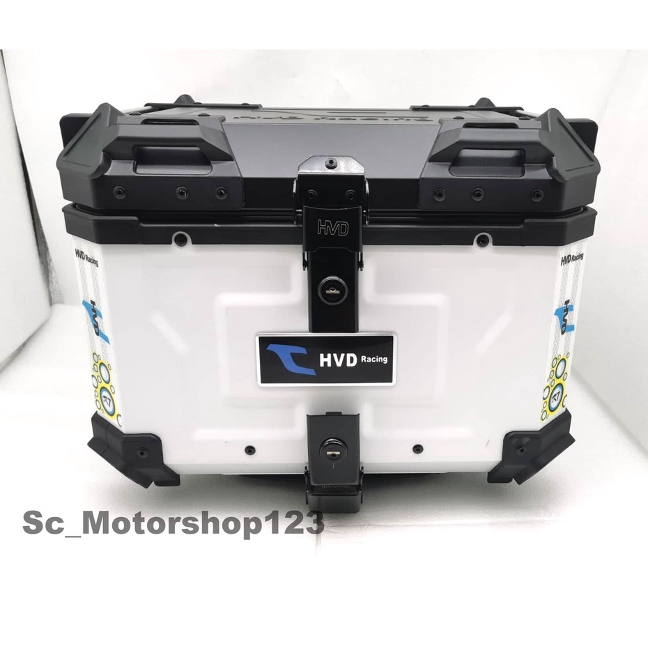 Top Box Alloy 45L / 55L No Back Rest PAD (white/silver/Black) | Shopee ...