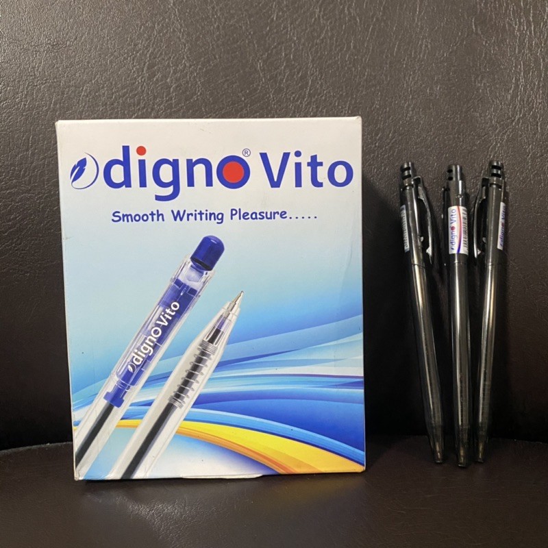 50pcs Digno Vito Black Ballpen Blue Ballpen Red Ballpen School Office ...