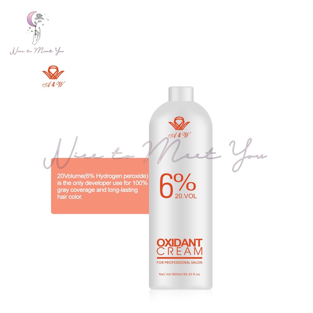 A&W Oxidizer Hair dye Fashion Color Oxidizing Colorant Oxident Cream ...