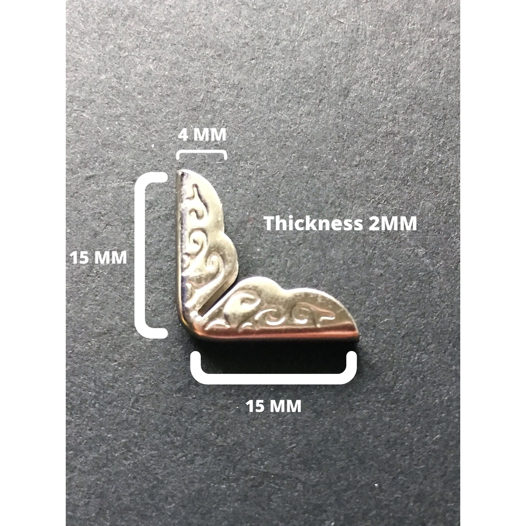 (Positivity) 20 pcs Metal Corner Protectors for books, diaries ...