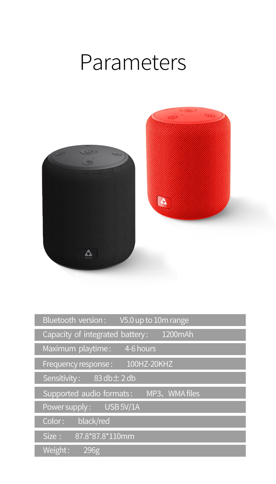 Mitsushi BT01 Wireless Mini Bluetooth Speaker 360° Stereo Sound HiFi ...