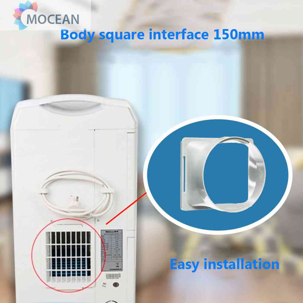 Square Portable Air Conditioner Exhaust Duct Interface Pipe Tube ...