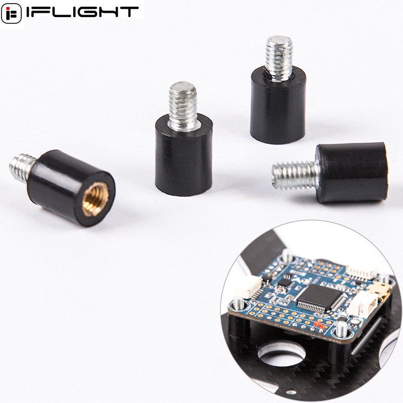 4pcs M3 Flight Controller Anti-Vibration Standoff Fixed Screw Damper ...