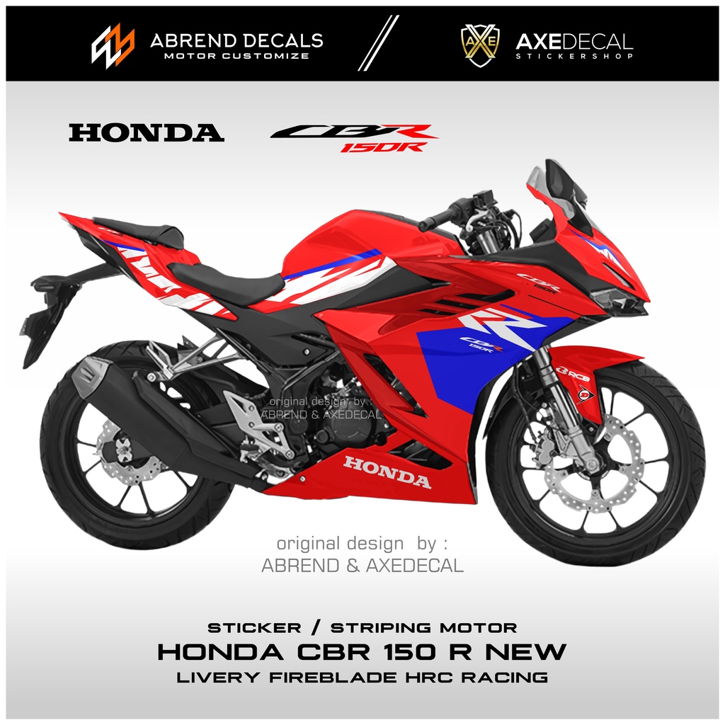 Stiping CBR 150R New Livery HRC Fireblade Racing Tri Color / New Honda ...