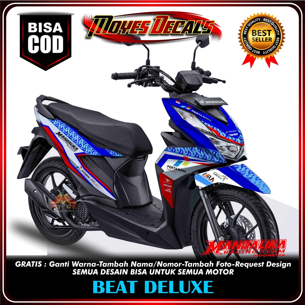 Beat Deluxe Digital Motorcycle Decal Sticker Beat 2021 Motorcycle ...