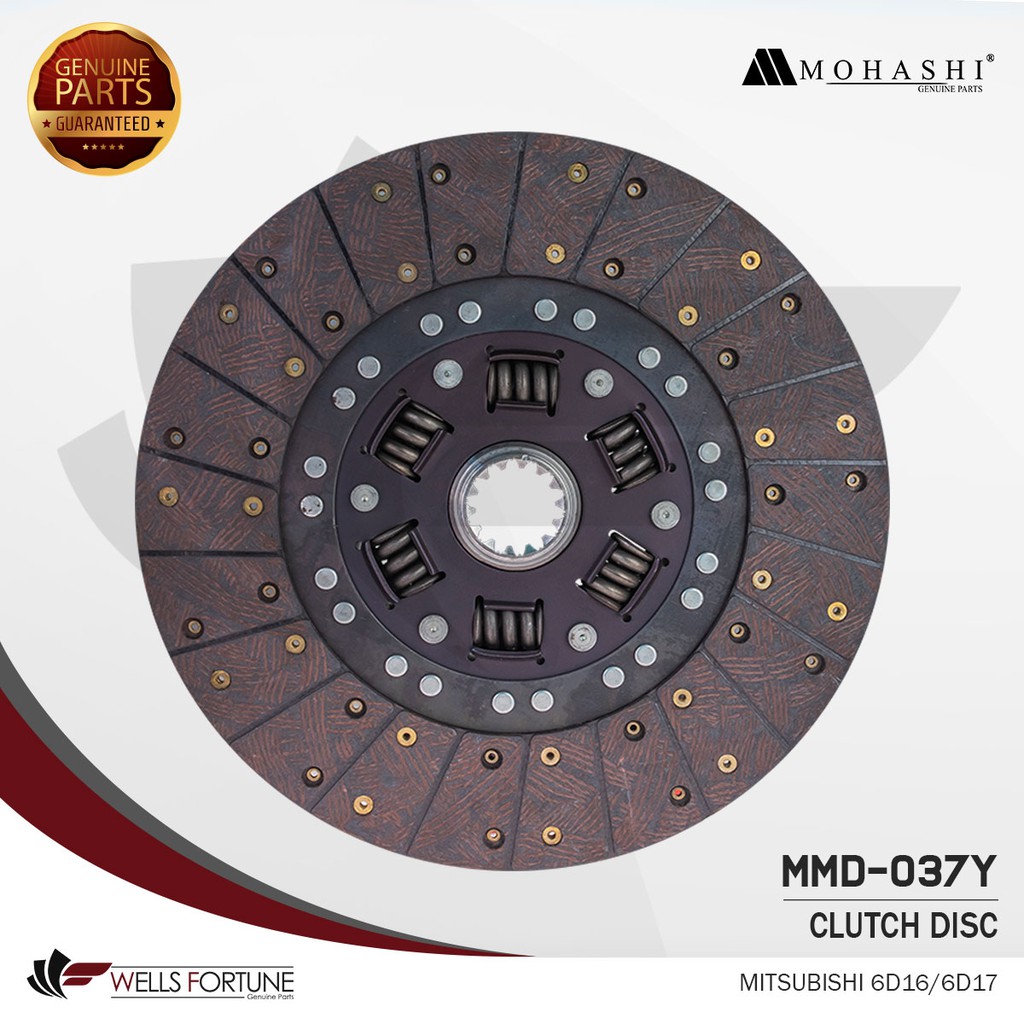 MITSUBISHI 6D16 / 6D17 14" X 14T MOHASHI CLUTCH DISC MMD-037Y (1PC ...