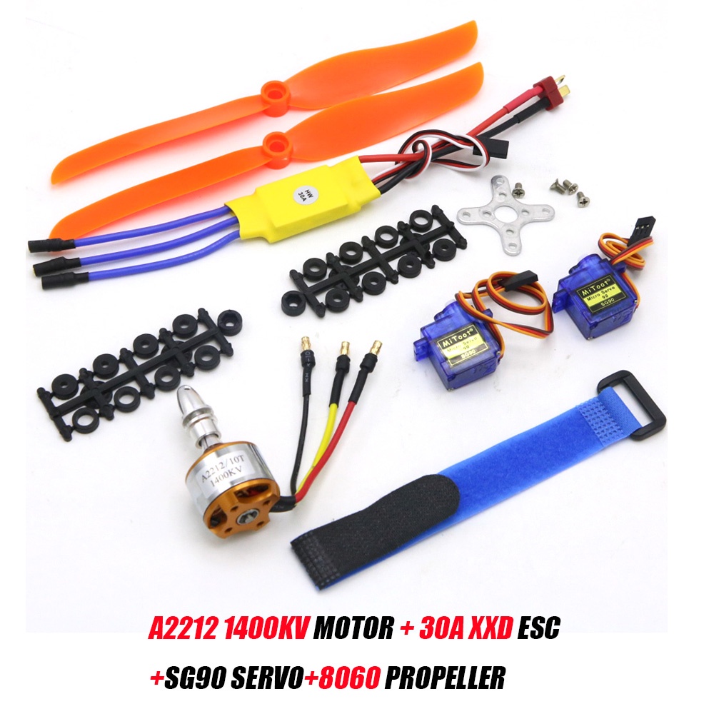 A2212 2212 2200KV 1400KV 1000KV Brushless Motor 30A 40A / 40A BLheli ESC SG90 9G Micro Servo ...