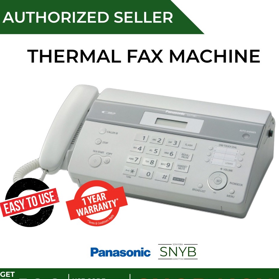 PANASONIC KX-FT983 Thermal Fax Machine White | Shopee Philippines