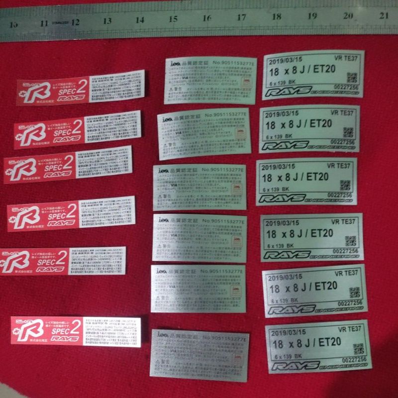 TE37 stickers set. for inner barrel wheel 2 | Shopee Philippines