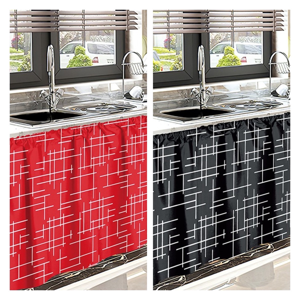 2022 Line Cabinet Kitchen Curtain New 1PC 70*150cm Home decoration ...