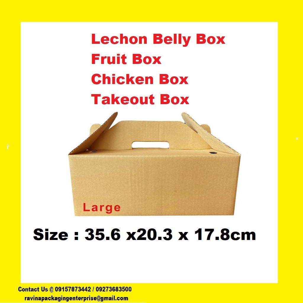Lechon Belly Box / Crispy Pata Box / Chicken Box / Fruit Box / Takeout ...