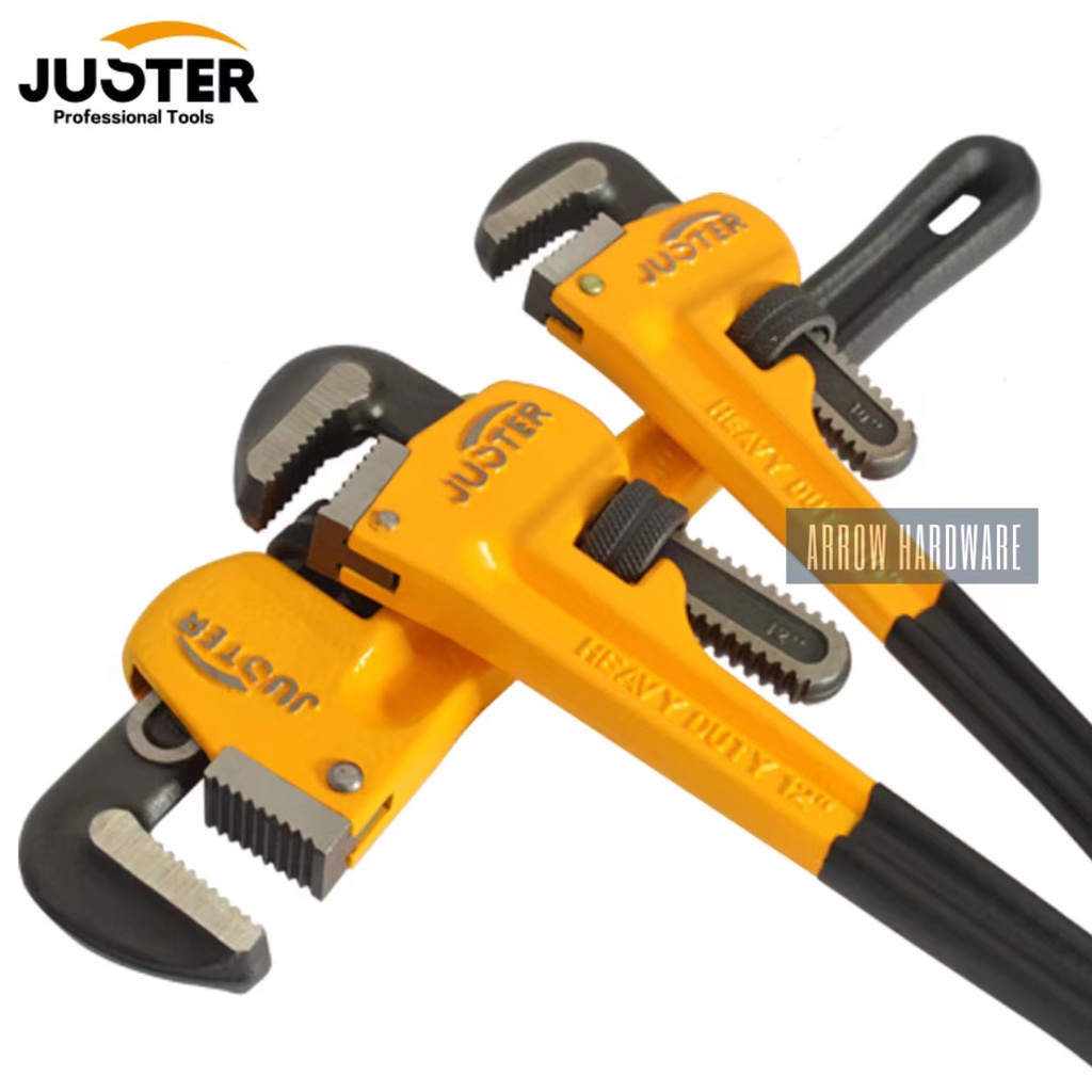 JUSTER Heavy Duty Pipes Wrench (8" | 10" | 12" | 14" | 18" | 24" | 36 ...