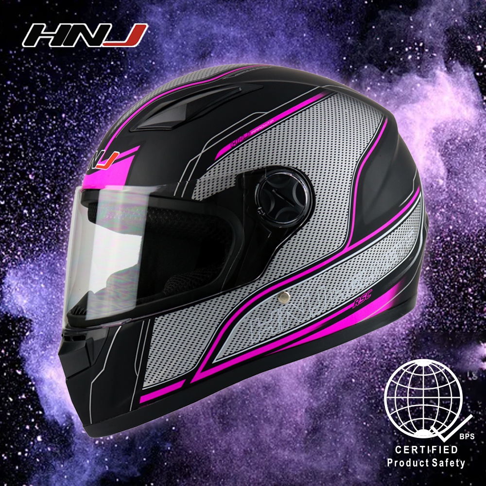 HNJ Ff898 Men's Full Face Motorcycle Helmet Single Lens Motor Women's ...