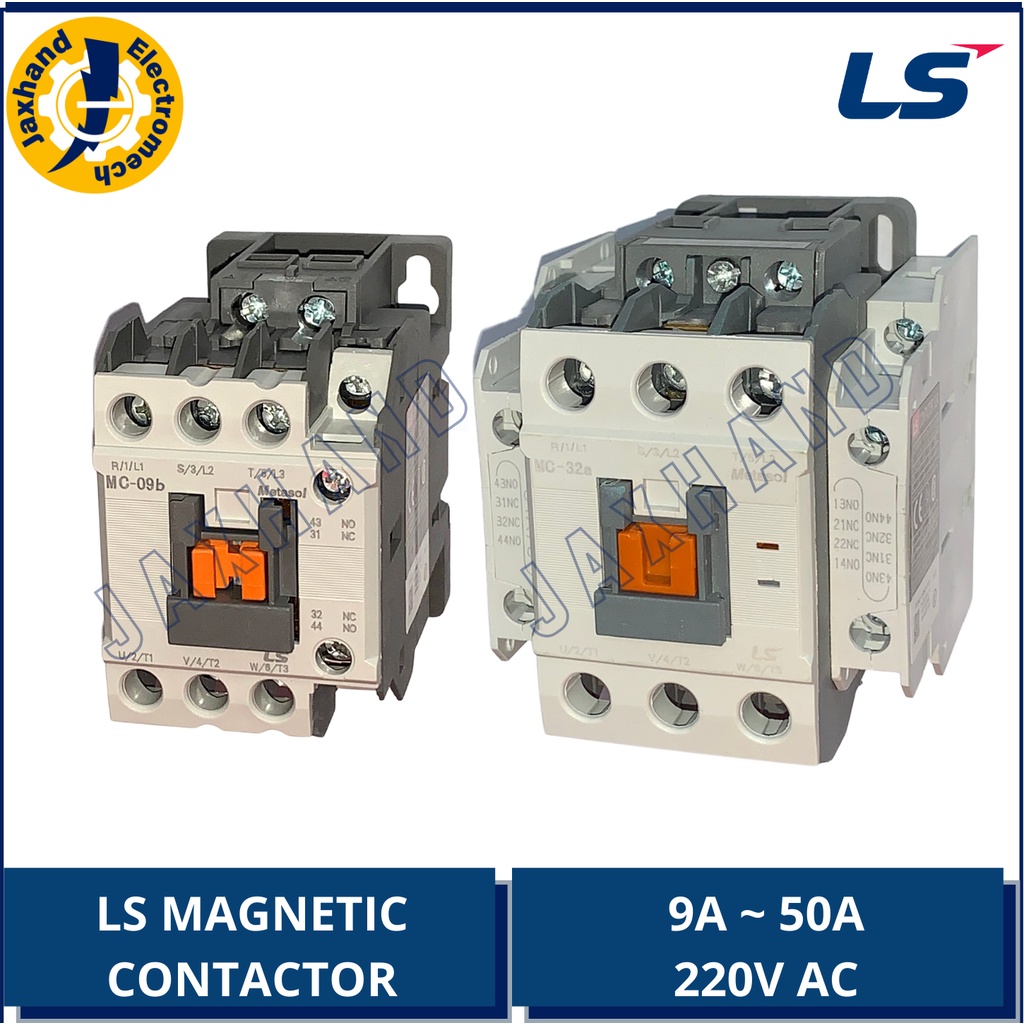 LS Magnetic Contactor 9A ~ 50A, 220VAC Coil, Metasol, 1NO | Shopee ...