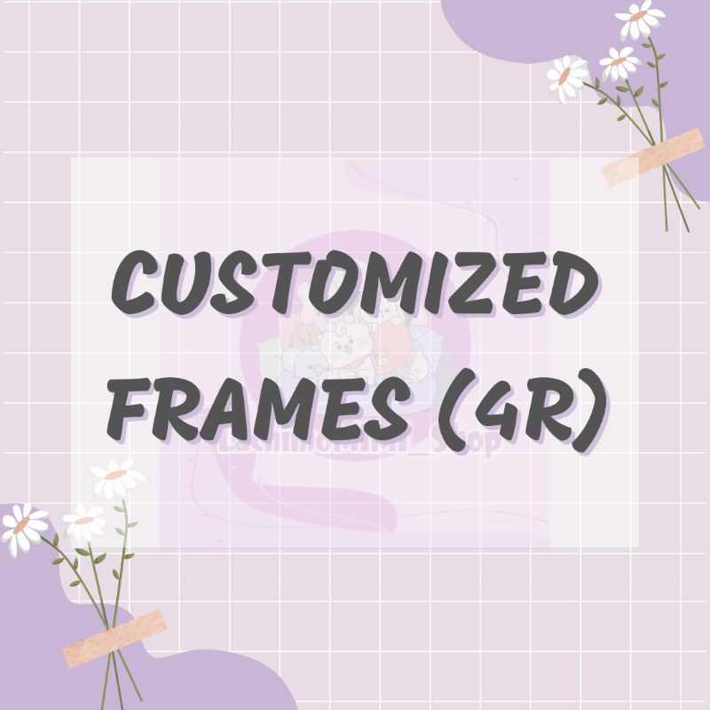 Kpop Customized 4R Photo Frame BTS Enhypen Blackpink (MAXIMUM OF 2 ...