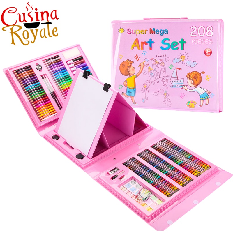 208 Pcs Kids Coloring Art Set, School Supplies Set, Art Materials Set ...
