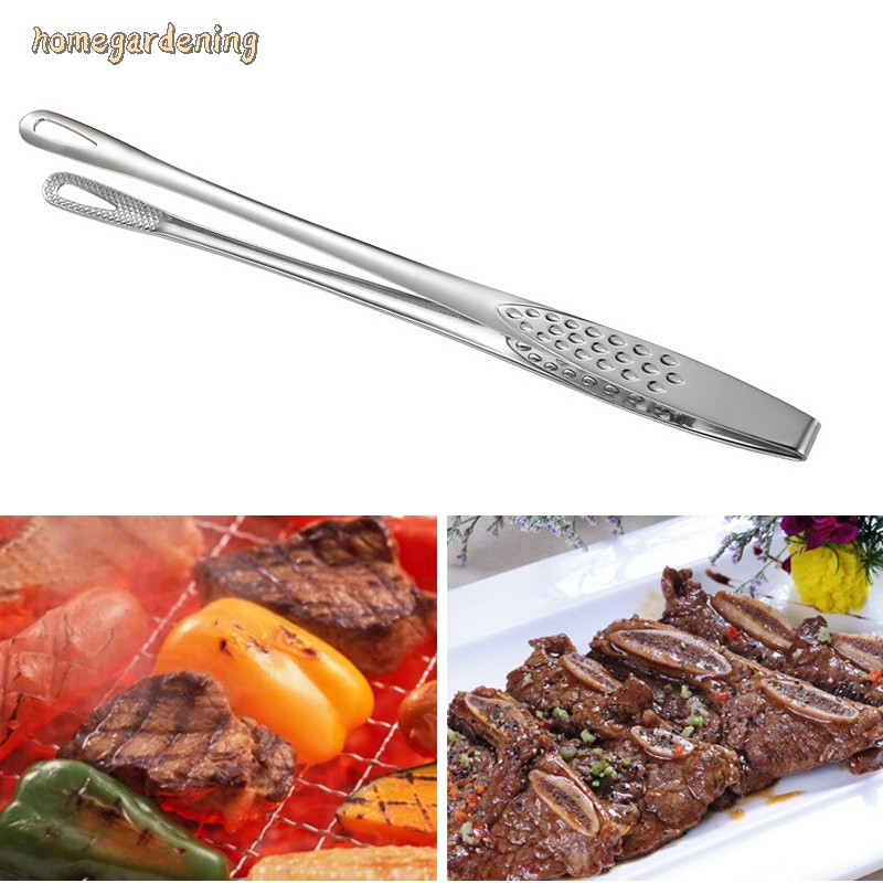 Stainless Steel Food Tongs Japanese Style Barbecue Clamp Kitchen ...