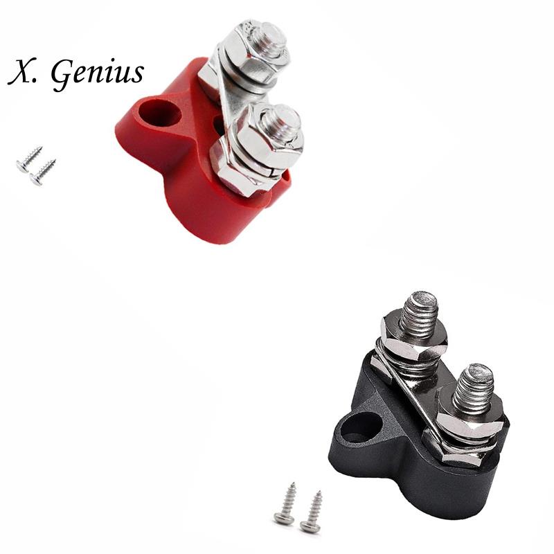 Terminal Block Studs M8 48V Junction Block Bus Bar Dual Heavy Duty Power Distribution Stud for ...