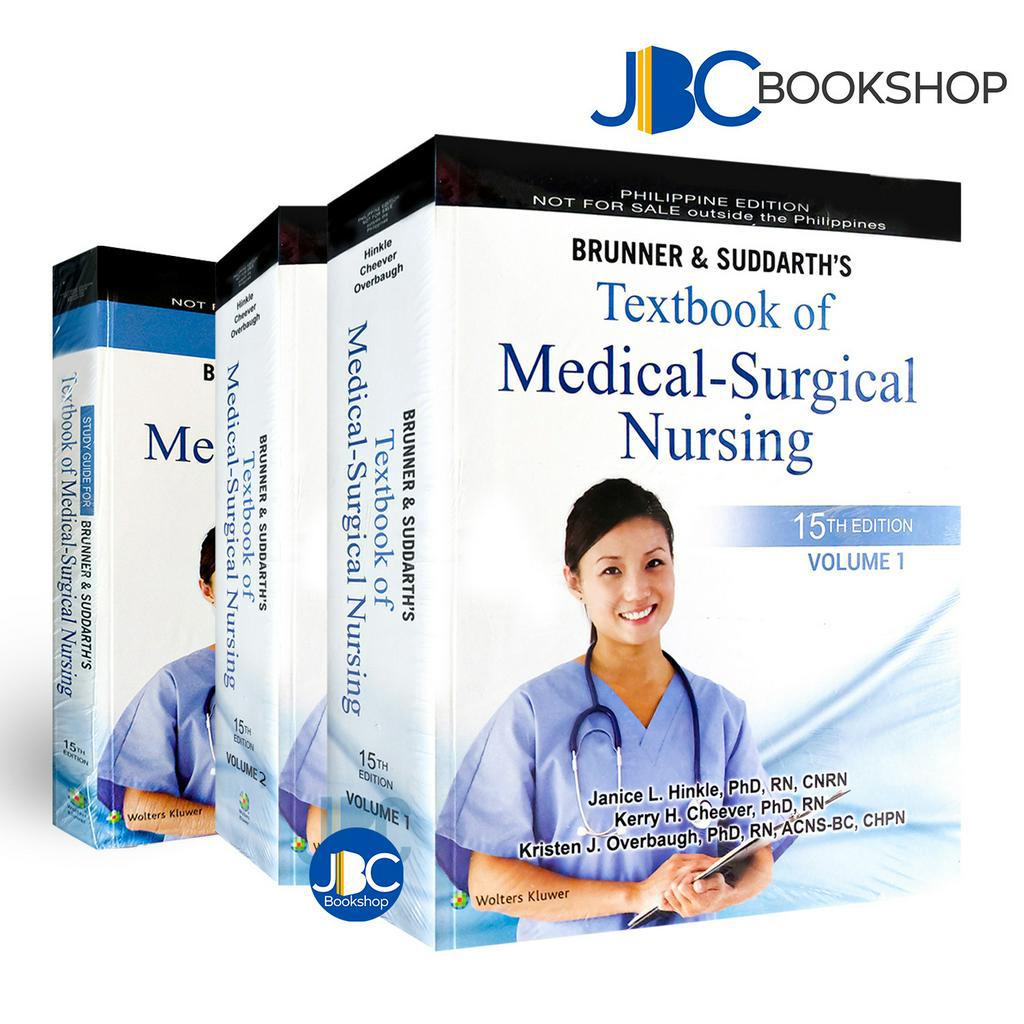 Brunner & Suddarth's Textbook of Medical-Surgical Nursing 15th Edition Vol. 1&2 + Study Guide ...