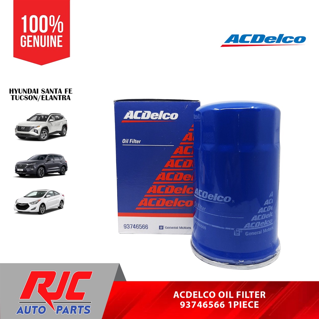 ACDelco 93746566/26310-27420 Oil Filter For Hyundai Santa Fe/Kia Carens ...