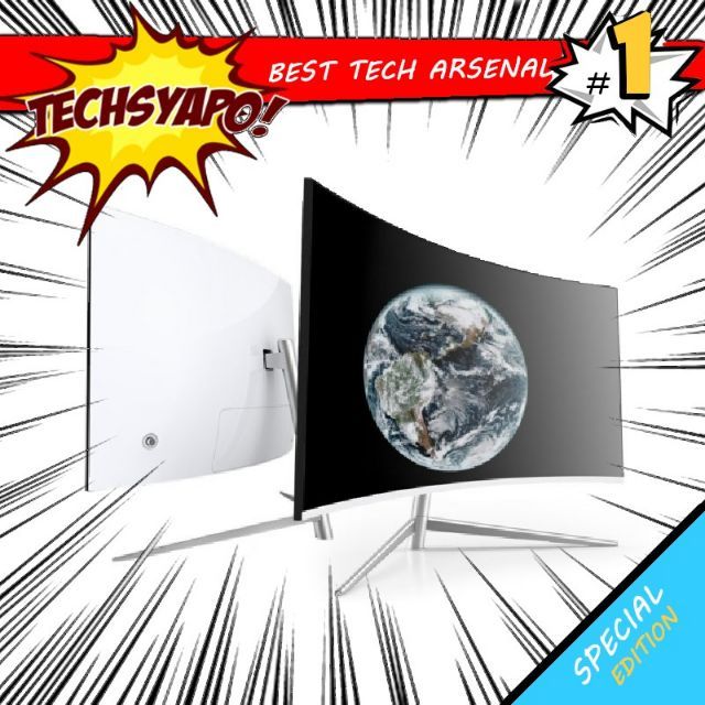 NVISION 27" 75HZ WHITE GAMING CURVED MONITOR IN27C18 | Shopee Philippines