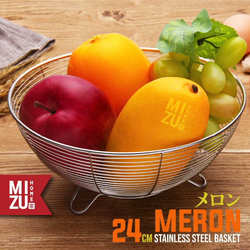 Meron 24cm Stainless Steel Basket Basket Strainer Stenlis Colander ...