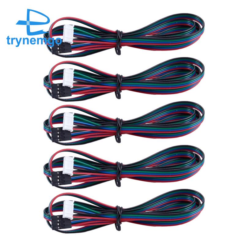 5X Extended NEMA 17 Stepper Motor Cable 1M Long 4 6 Pin 3D Printer ...
