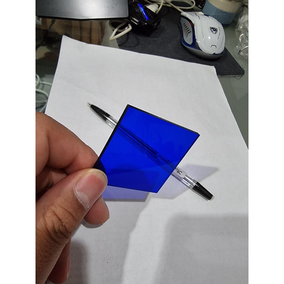 Transparent "Blue" Acrylic Sheet Pre Cut & Customized Size1/ Sheets ...