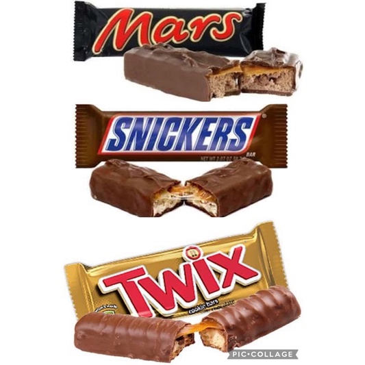 Mars-45 grams; Snickers-50 grams; Twix-50 grams Chocolate Bar | Shopee ...