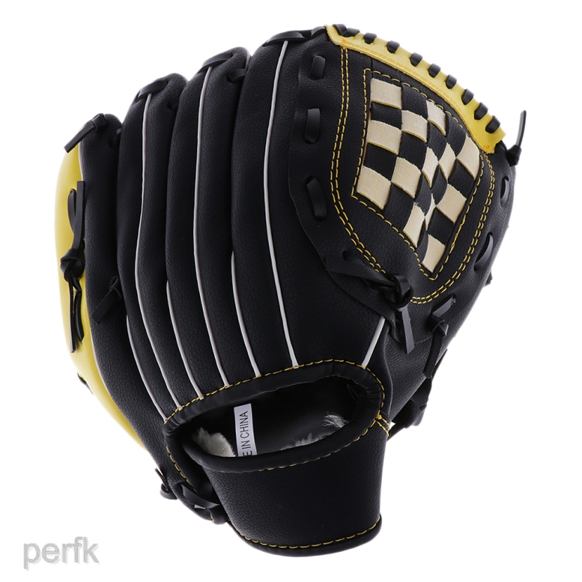 PU leather Teeball Glove Left Handed Kids Adults Baseball Mitten ...