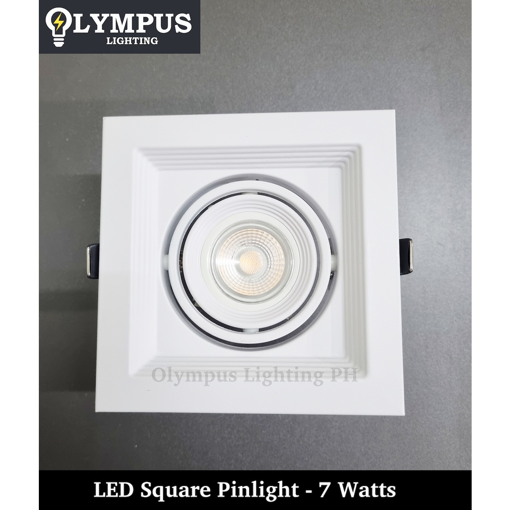 [COD & Ready] OlympusLighting LED Slim Square Pinlight Downlight 7W ...