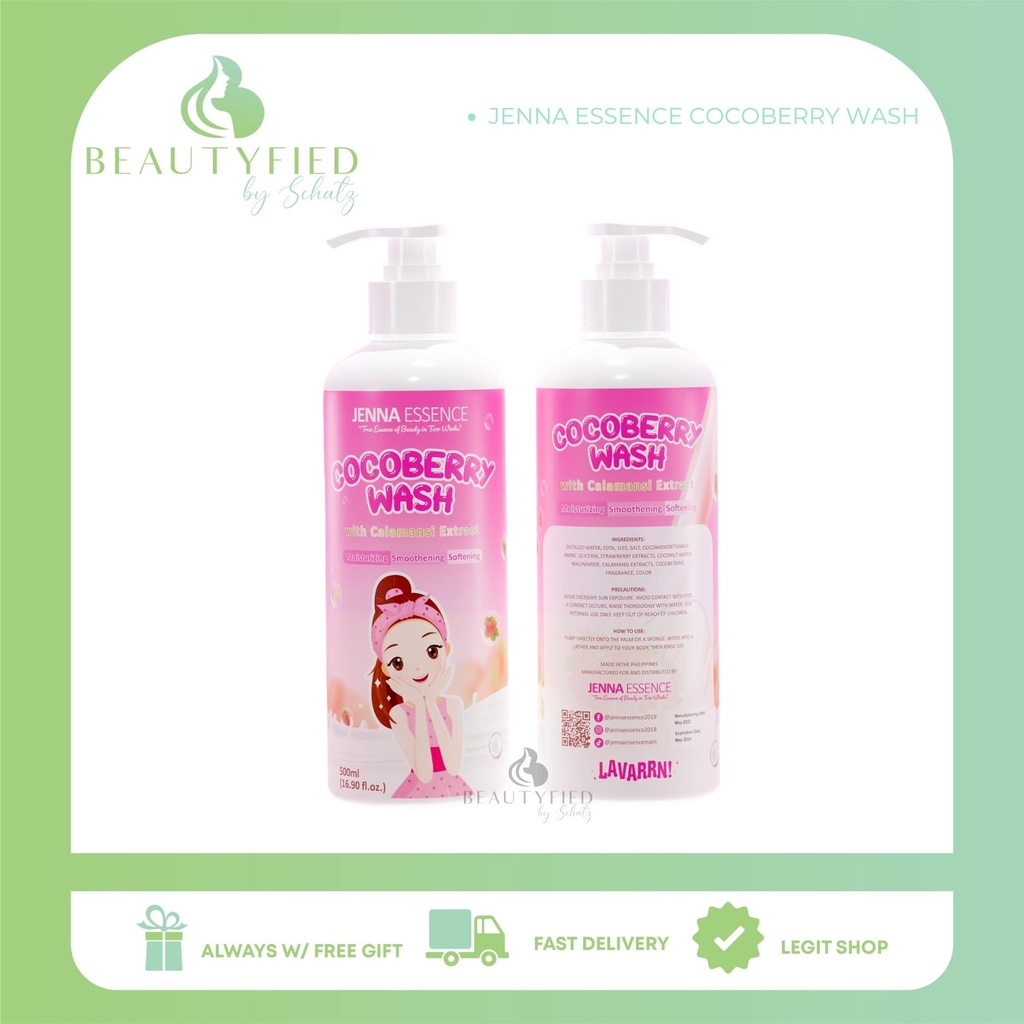 JENNA ESSENCE Cocoberry Wash with Calamansi Extract 500mL | Shopee ...