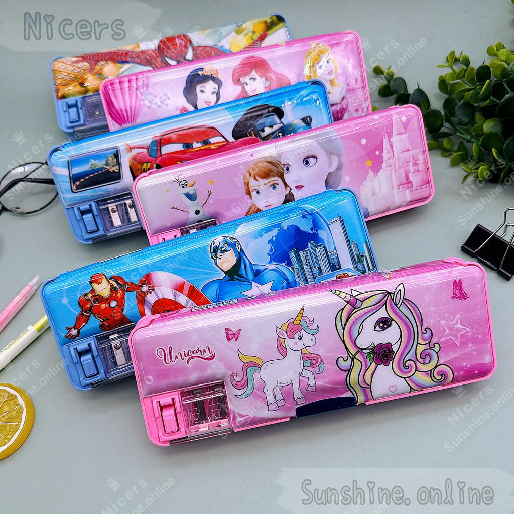 Plastic Pencil Case Box W/sharpener 21.4x7.5x3.2cm #168-32 | Shopee ...