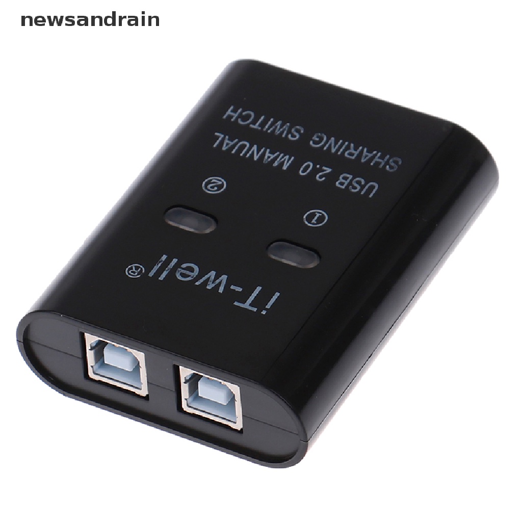 newsandrain☼ USB Printer Sharing Device 2-Port Manual Kvm Switching ...