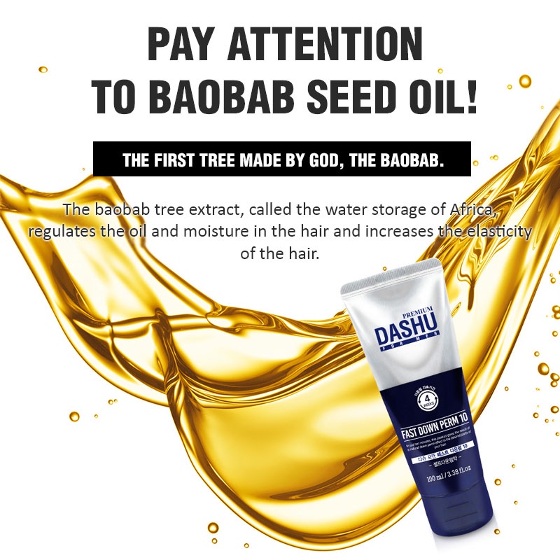 [DASHU] For Men Premium Fast Down Perm 10 100ml (settle messy side hair ...