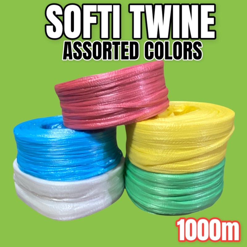 Softi Twine 1000m (Assorted Colors) sold per Roll | Shopee Philippines