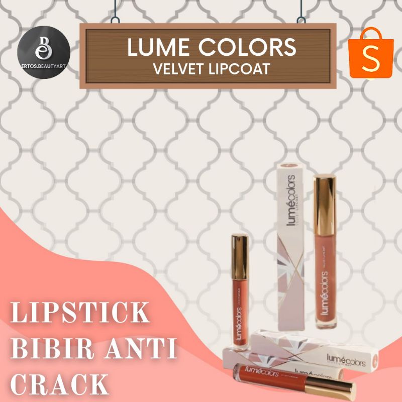 Lume Colors Lipcoat Velvet Long-Lasting Lipstick Lip Anti Crack ...