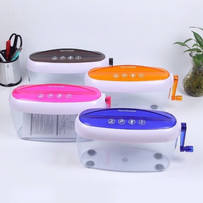 A6 and A4 Mini Shredder Destroyer Paper Documents Cutting Hand Shredder ...