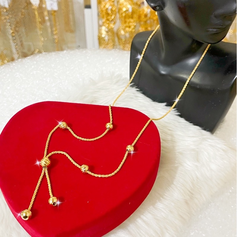 Corn Neck Chain MIX BOBA FULL GOLD EXCLUSIVE (bangkok GOLD/24k Korean ...