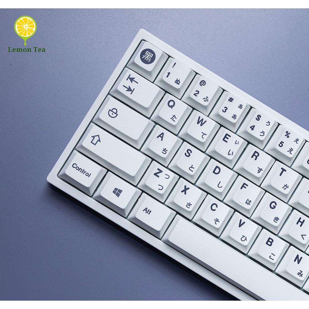 [In stock] minimalist white Keycaps 125 Keys PBT Material Cherry ...