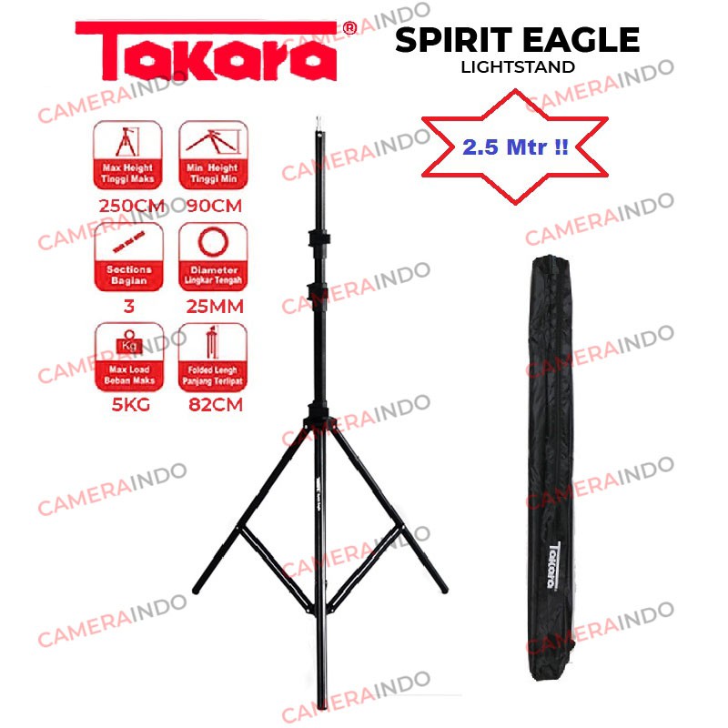 Takara Spirit Eagle Light Stand Lightstand Tripod with Spring | Shopee ...