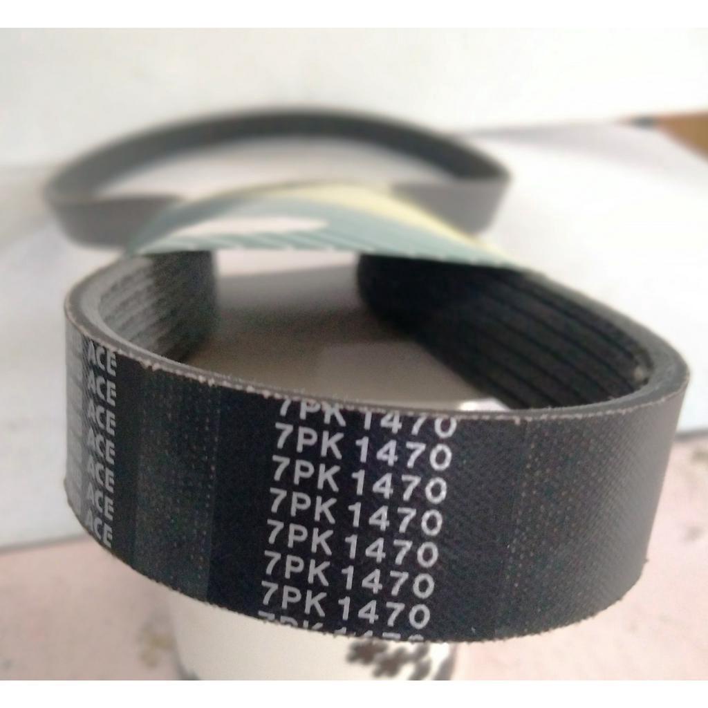 Rib Ace Belt 7PK 1470 Alt. AC, PS. Belt for Toyota Hi Ace Commuter 2005 2KD-FTV 2.5 L Diesel ...