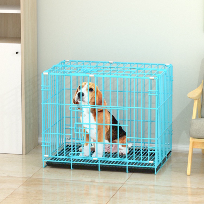 Heavy Duty Pet Cage Collapsible Dog Cat Rabbit Puppy Folding Crate Poop ...
